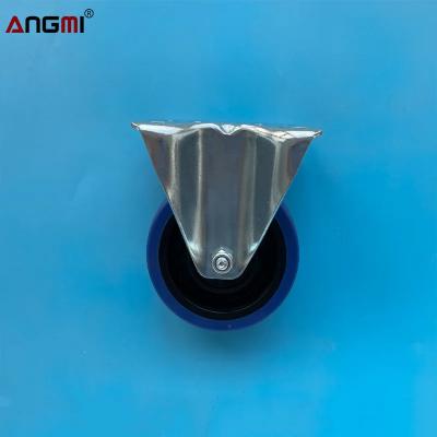 China Top Plate Mount Industrial Caster Wheels Black Temperature Range -20 To 180 Degree Celsius for sale