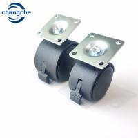 China PVC PU Swivel Caster Wheels Threaded Stem Mount For Industrial Applications for sale