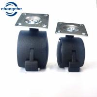 China PVC PU Swivel Caster Wheels Threaded Stem Mount For Industrial Applications for sale