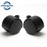 China White Furniture Caster Wheels Mounting Plate Hole Small Caster Wheels For Furniture for sale