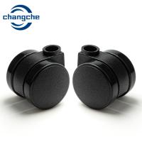 China White Furniture Caster Wheels Mounting Plate Hole Small Caster Wheels For Furniture for sale
