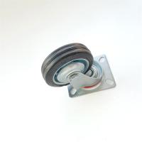 China Gray Wheel Color High Capacity Steel Caster Wheels With Ball Bearing Type for sale
