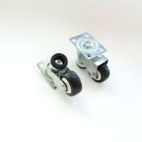 China Gray Wheel Color High Capacity Steel Caster Wheels With Ball Bearing Type for sale