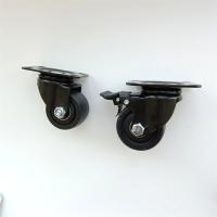 China 1.25 Inch Wheel Width Ball Bearing Heavy Duty Caster Wheels With Top Plate Mounting for sale