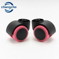 China Nylon Office Chair Rollers With Mounting Plate Size 50mm X 50mm for sale