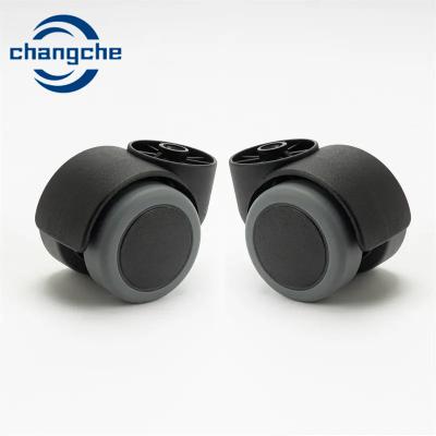 China Nylon 31mm Wheel Diameter Office Chair Castor Wheels Grip Ring Stem for sale