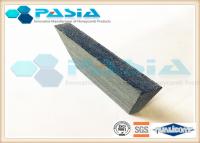 China Fuding Black Basalt Type Honeycomb Stone Panels With Edge Open Flamed Surface for sale