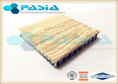 China Travertine Stone Honeycomb Panel for Outdoor Decoration Use with Surface Polished for sale
