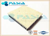 China Aluminium Honeycomb Sandwich Panel , Thin Limestone Veneer Panels Flame Resistance for sale