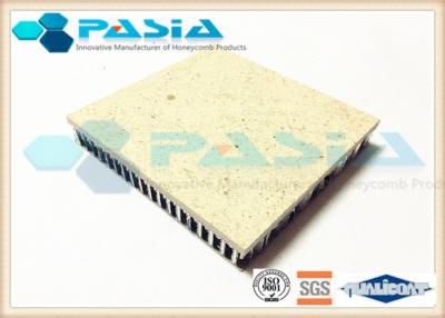 China Aluminium Honeycomb Sandwich Panel , Thin Limestone Veneer Panels Flame Resistance for sale