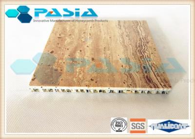 China High Stability Honeycomb Stone Panels With Edge Open Soundproof Heat Insulation for sale