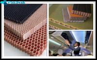 China Plain Weave Pattern Kevlar Honeycomb Sheets For Airplane Partition Wall for sale