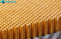 China Sound Insulation Aramid Honeycomb Panels Satin Weave Pattern 120 G/M2 for sale