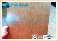China Signage Use Aluminium Honeycomb Panel Coated with Copper Veneer and Wood Frame for sale