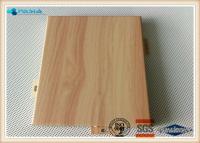 China Outdoor Facade Decoration Wood Grain Aluminium Composite Panel 3mm Thickness for sale