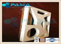 China Unique Shape Honeycomb Roof Panels For Linkway / Column PVDF Powder Coated for sale