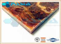China UAE Onyx Veneer Honeycomb Ceiling Panels For Luxurious Indoor Building Decoration for sale