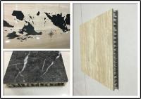 China Granite Stone Aluminium Honeycomb Panel With Edge Open For Indoor Decoration for sale