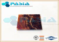 China Transparent Glass Backed Composite Stone Wall Board , Thin Stone Veneer Panels for sale