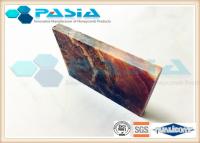 China Transparent Glass Backed Composite Stone Wall Board , Thin Stone Veneer Panels for sale