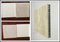 China Travertine Stone  Aluminium Honeycomb Panel With Edge Sealed For Indoor Decoration for sale