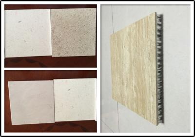 China Travertine Stone  Aluminium Honeycomb Panel With Edge Sealed For Indoor Decoration for sale