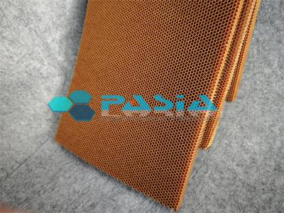 China Aerospace Grade Constructed From Aramid Fiber Honeycomb Sheet Material Coated Phenolic Resin for sale