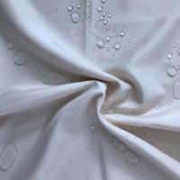 China Microfiber Waterproof Polyester Fabric  White Breathable For Home Textile for sale