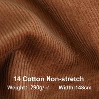China 14w 90% Cotton+10% Polyester Non-stretch Thick Corduroy Velvet Fabric for Suit Corduroy Brown Velvet Fabric for sale