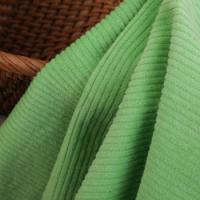 China Custom Green 8 Wale Corduroy Fabric Elastic Corduroy Cotton Fabric For Clothing for sale