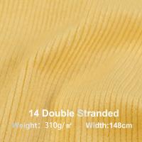 China 14W Stretch Cotton Corduroy Fabric Wide Wale Elastic Corduroy Fabric for sale