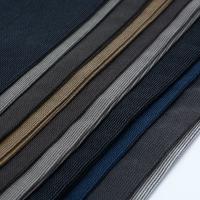 China Army Green Striped Cotton Fabric Woven Craft Blend Cotton Fabric For Plain Pants for sale