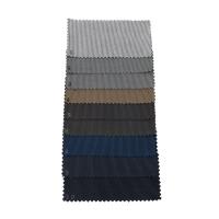 China Army Green Striped Cotton Fabric Woven Craft Blend Cotton Fabric For Plain Pants for sale