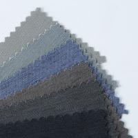 China New Original Mixed Clothing Fabrics 16% Modal 6% Linen 75% Polyester 3% Spandex  Man Polyester Shirt for sale