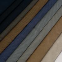 China 55% cotton 25% Polyester 2% spandex 18% tencel fabrics 330GSM double layer cavalry twill spandex Fabric for clothing for sale