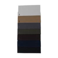 China Grey Brown Black Enzyme Washing 97% Cotton 3% Spandex Clothing Fabric For Suit Pants Manufacturing for sale
