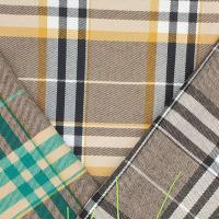 China Wholesale Customized Large Plaid School Uniform Fabric 330GSMT 97%SP 3% TR Plaid Fabric for sale