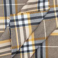 China TR viscose dyed blended plaid fabric suit jacket uniform TR plaid fabric for sale