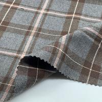 China 260GSM  Fabric T 97% SP 3% Geometric Print Plaid Shirt Fabric for sale