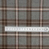 China 260GSM  Fabric T 97% SP 3% Geometric Print Plaid Shirt Fabric for sale