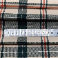 China 260GSM  Fabric T 97% SP 3% Geometric Print Plaid Shirt Fabric for sale