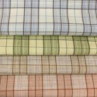 China Grid Fabric T 75% R20% SP5% Plain Woven Fabric 75D Fashion Fabric For Blouse Skirt for sale