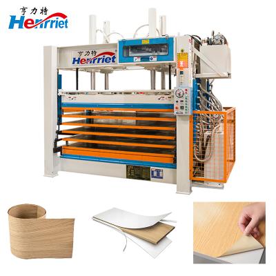 China 8-Layer Hydraulic Hot Press Machine 100T 380V for Wooden Door and Composite Panel Production for sale