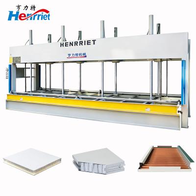 China 8-Cylinder Hydraulic Cold Press Machine 50T Capacity 8000x2000mm Worktable for Plywood & Composite Board for sale