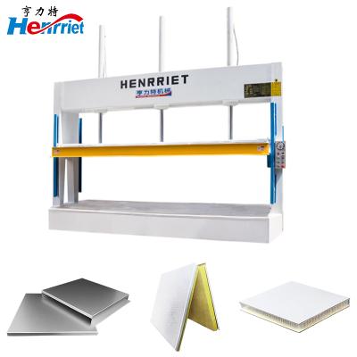 China 3 Cylinder Cold Press Machine 60 T Capacity 5.5Kw Power Woodworking Hydraulic Press For MDF Furniture for sale