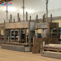 China 3 Cylinder Cold Press Machine 60 T Capacity 5.5Kw Power Woodworking Hydraulic Press For MDF Furniture for sale