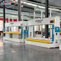 China 3 Cylinder Cold Press Machine 60 T Capacity 5.5Kw Power Woodworking Hydraulic Press For MDF Furniture for sale