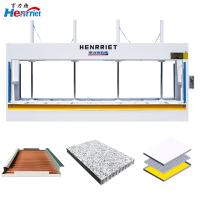 China 50T/80T/100T Hydraulic Melamine Press Machine 5.5kW for Particle Board Lamination 6000x1500mm Worktable for sale