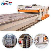 China Gantry Movable Track Hot Press Machine for Foam Board Carriage Slate Cold Storage Panel for sale