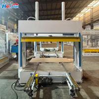 China Labor-Saving Acoustic Panel Line: Fully Automatic Chain Cold Press for Modern Architectural Factories for sale